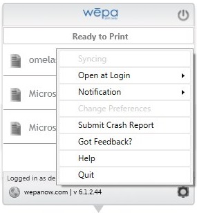 Windows Print App | wepa Support